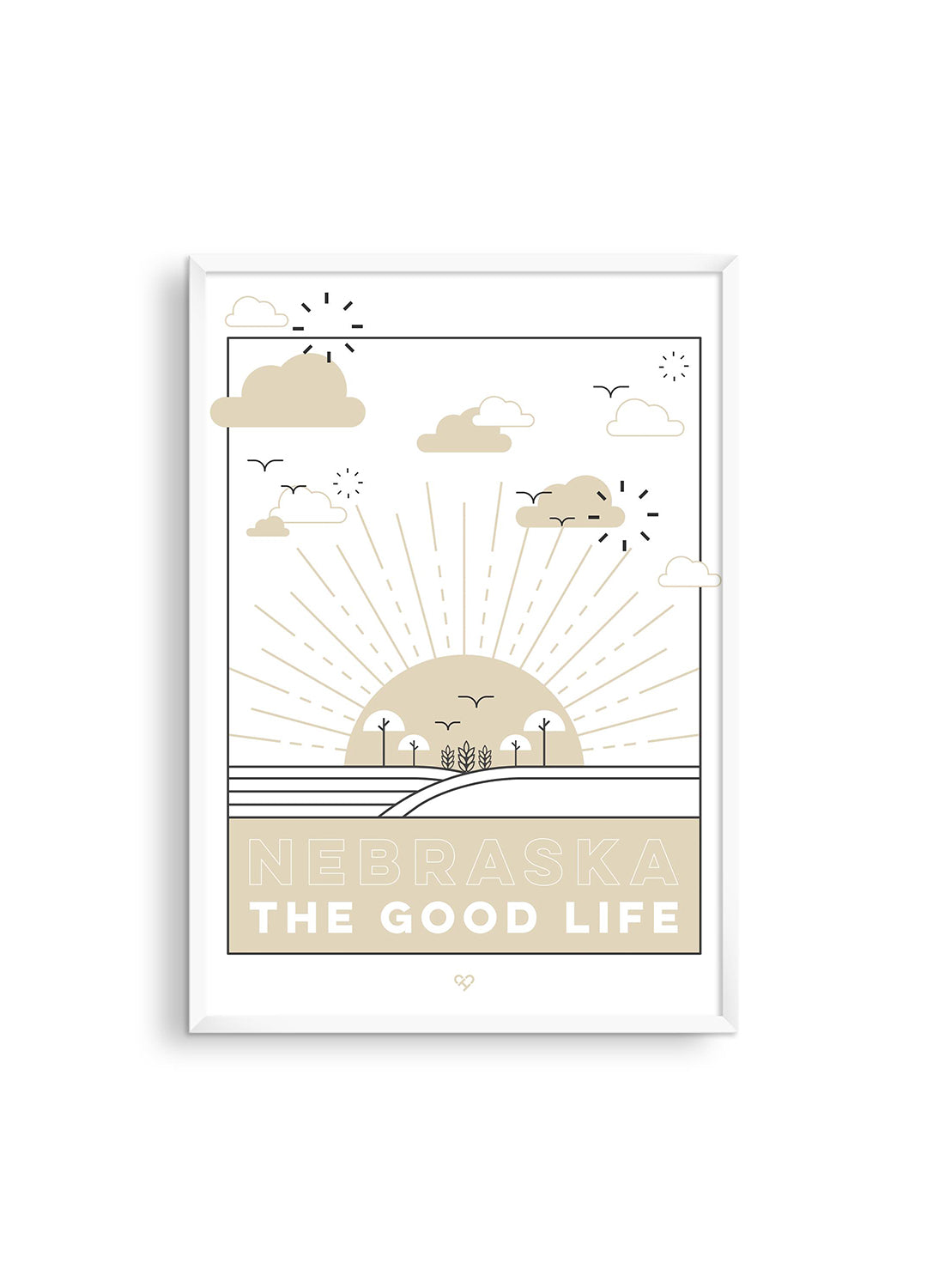Large The Good Life Illustration Print – The Cold Hearted Co.